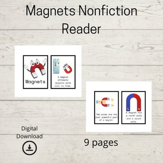 Homeschool Printables Magnets Reader Digital Download | Etsy