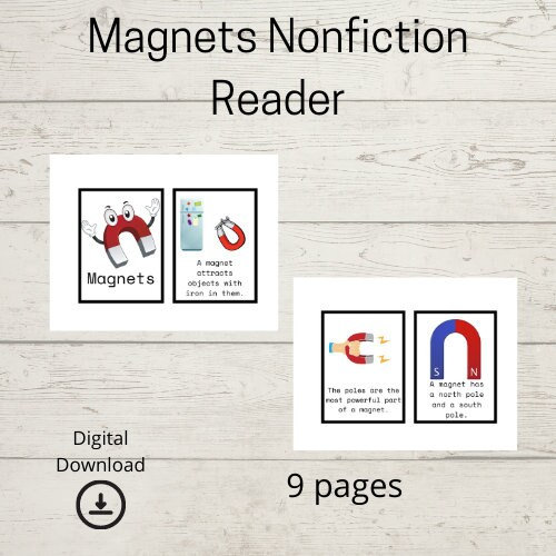 Homeschool Printables | Magnets Reader | Digital Download | Magnetism ...