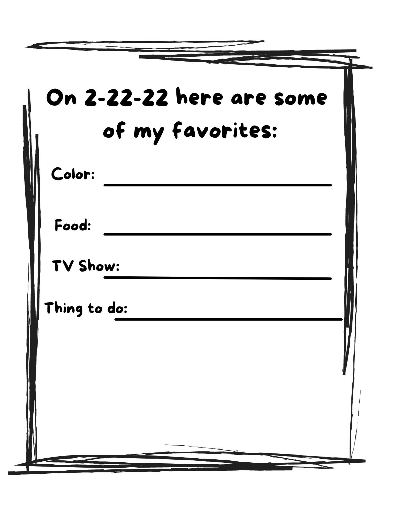 Learning Printable | Twosday Time Capsule | 2-22-22 | Homeschool ...