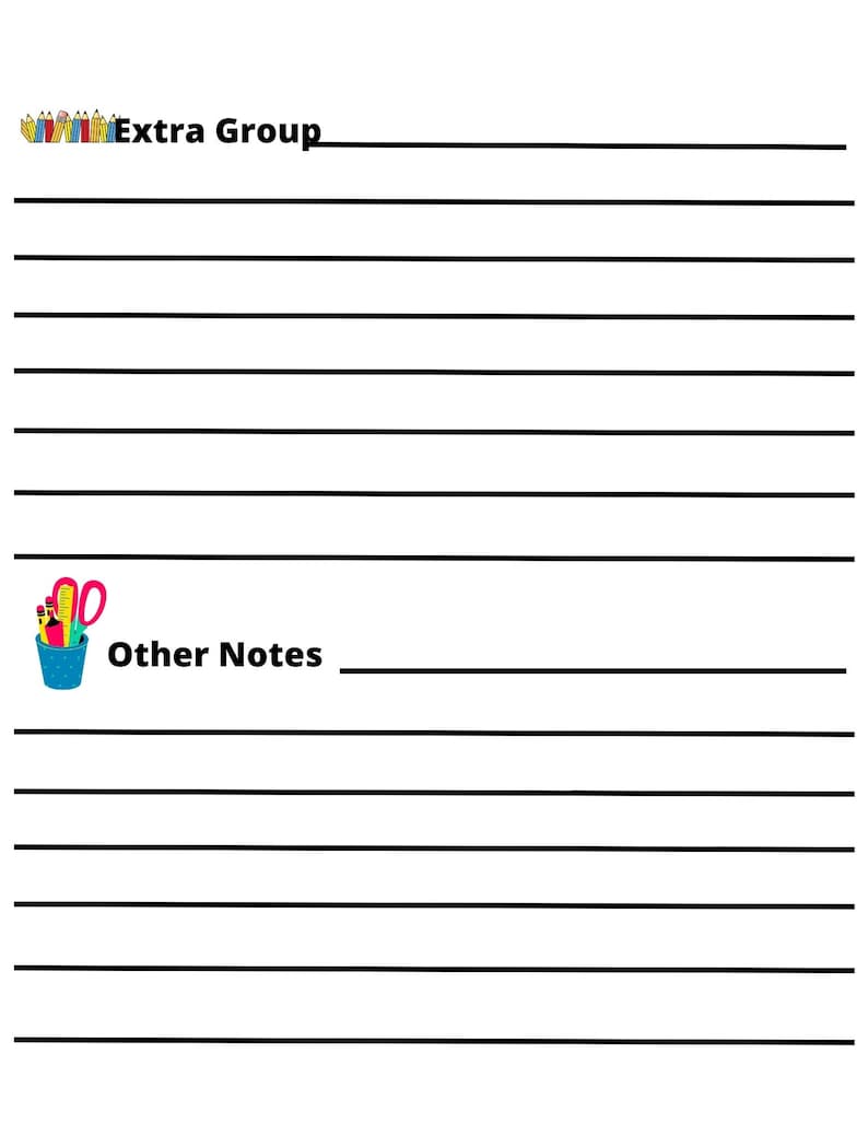 Substitute Teacher End of the Day Report Elementary School Digital ...