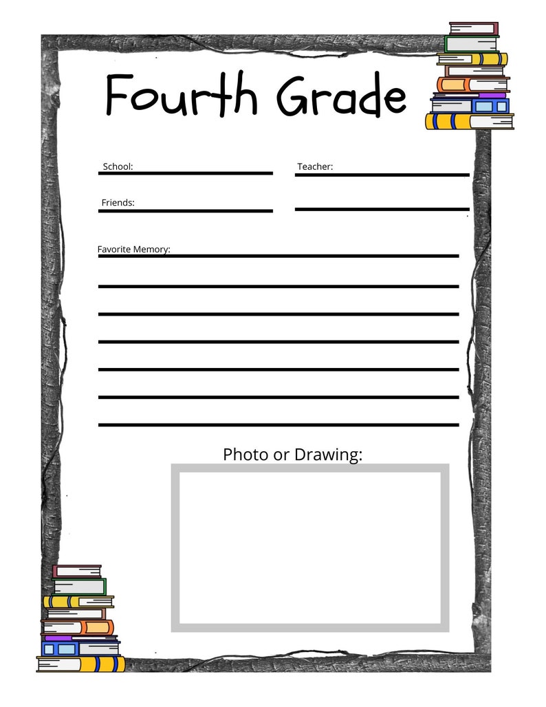 Learning Printable | School Memory Book | K-12 Memories | Homeschool ...