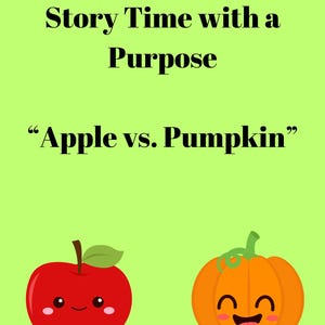 Apple Vs. Pumpkin | Homeschool Printable | Circle Time |story Activity ...