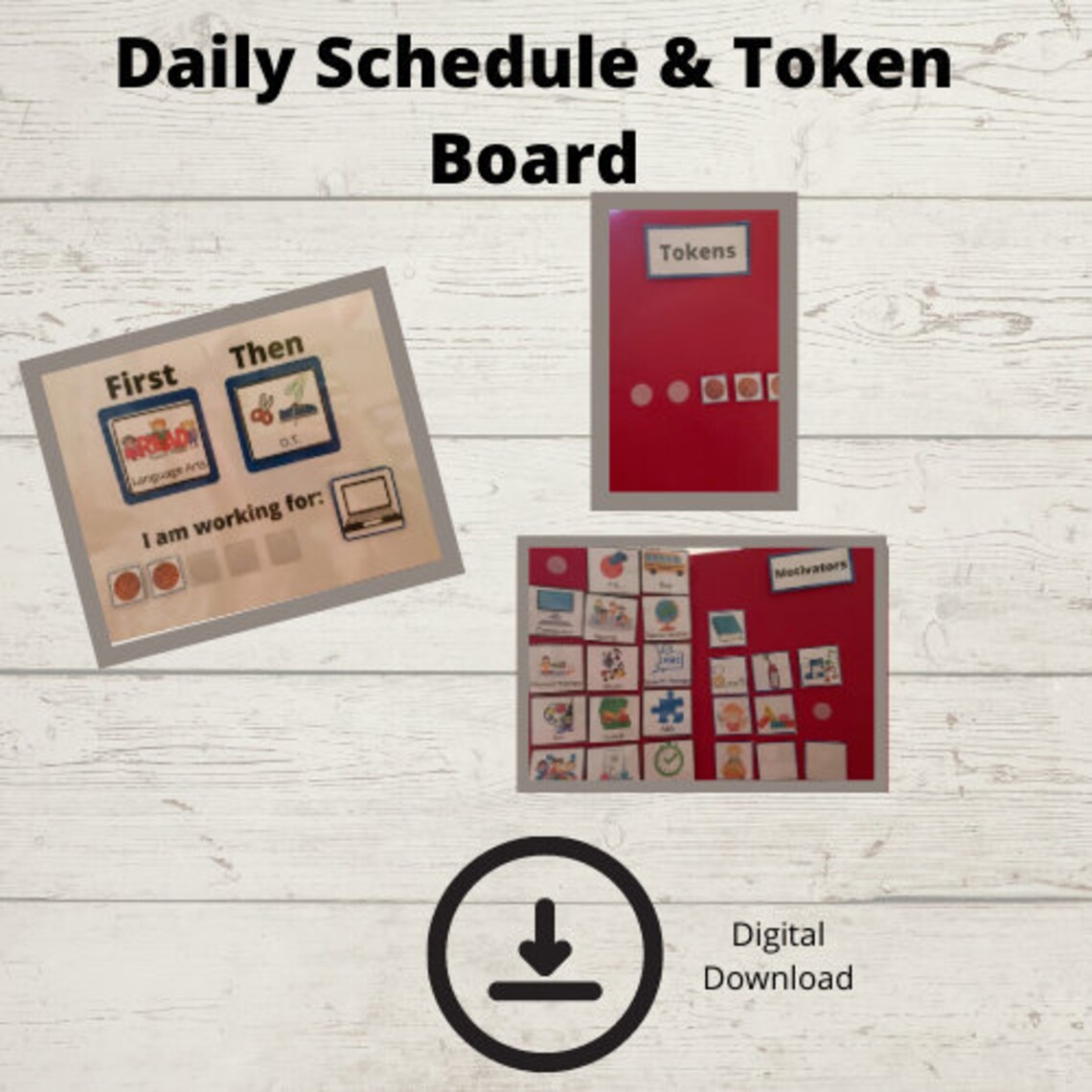 Special Education | Daily Schedule and Token Board | Digital Download ...
