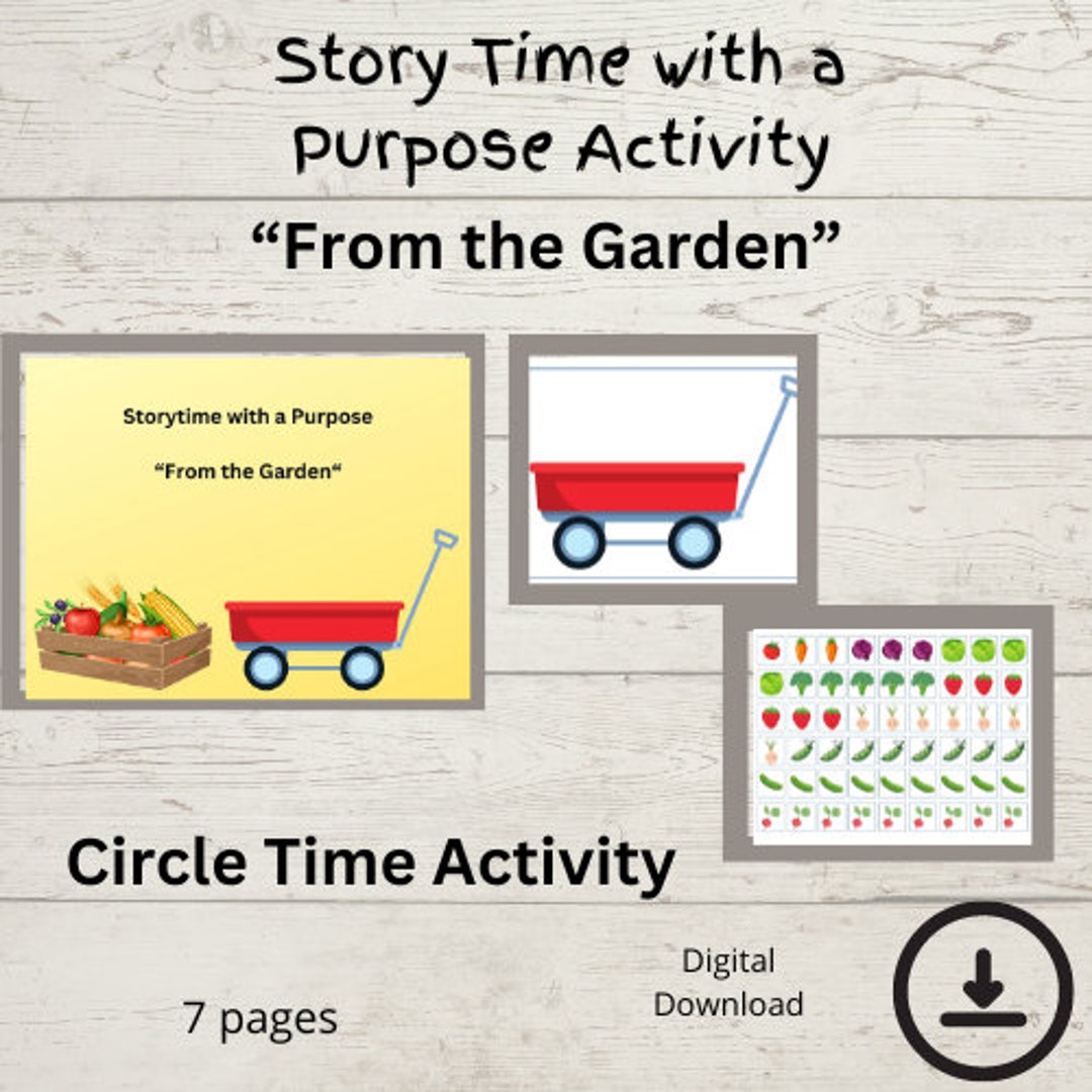 From the Garden| Homeschool Printable | Circle Time |story Activity ...