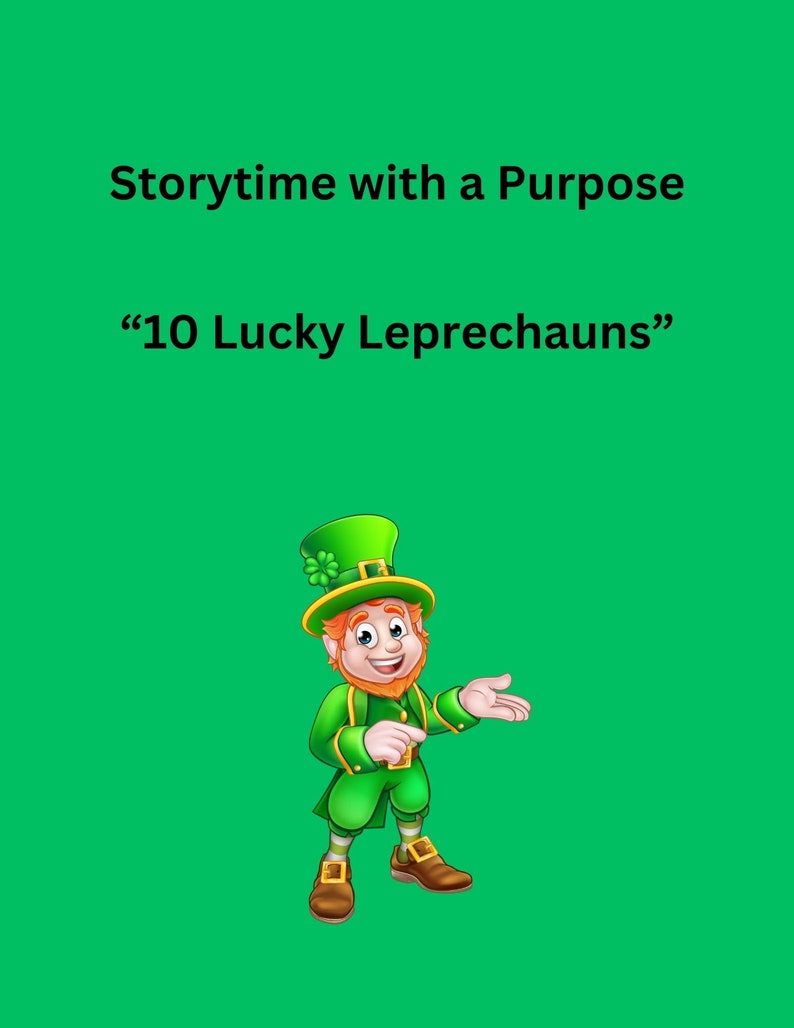 10 Lucky Leprechauns Homeschool Printable Circle Time story Activity ...