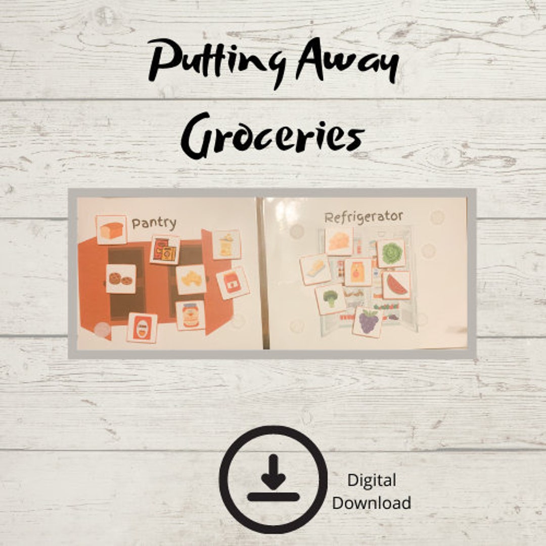Homeschool Printables | Putting Away Groceries | Digital Download ...