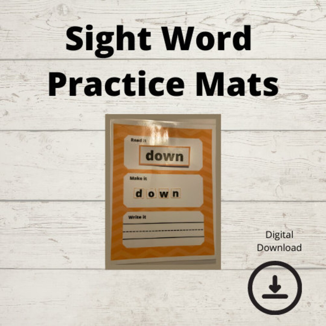 Homeschool Printables | Sight Word Mats | Learn to Read | Hands-on ...