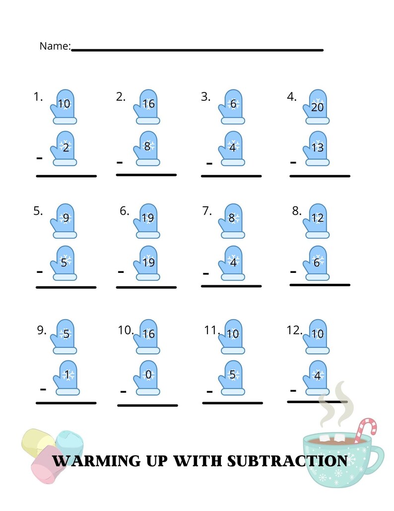 Learning Printable | Snow Day Learning| Homeschool Printable | 1st ...