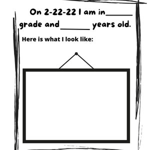 Learning Printable | Twosday Time Capsule | 2-22-22 | Homeschool ...