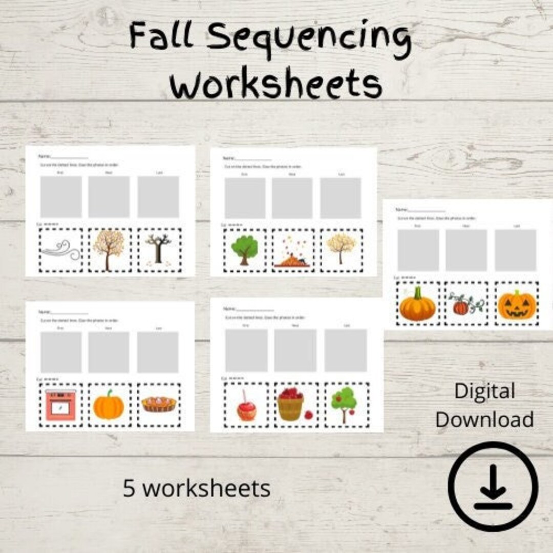 Homeschool Printables | Summer Themed Sequencing Worksheets | Digital ...