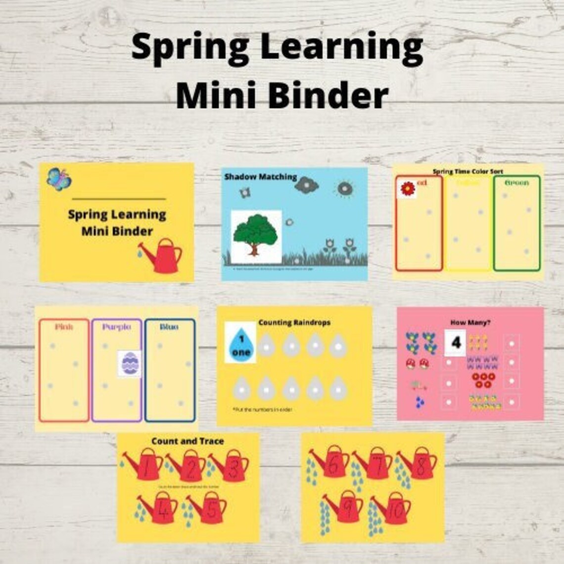 Learning Binder | Spring Learning Busy Binder | Preschool Learning ...