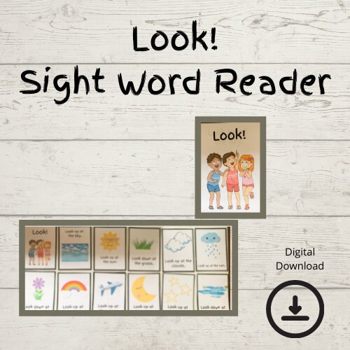 Homeschool Printables | I Go Sight Word Reader | Digital Download ...