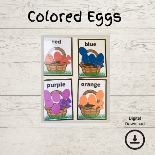Toddler Learning Activity | Colored Eggs | Color Matching | Digital ...