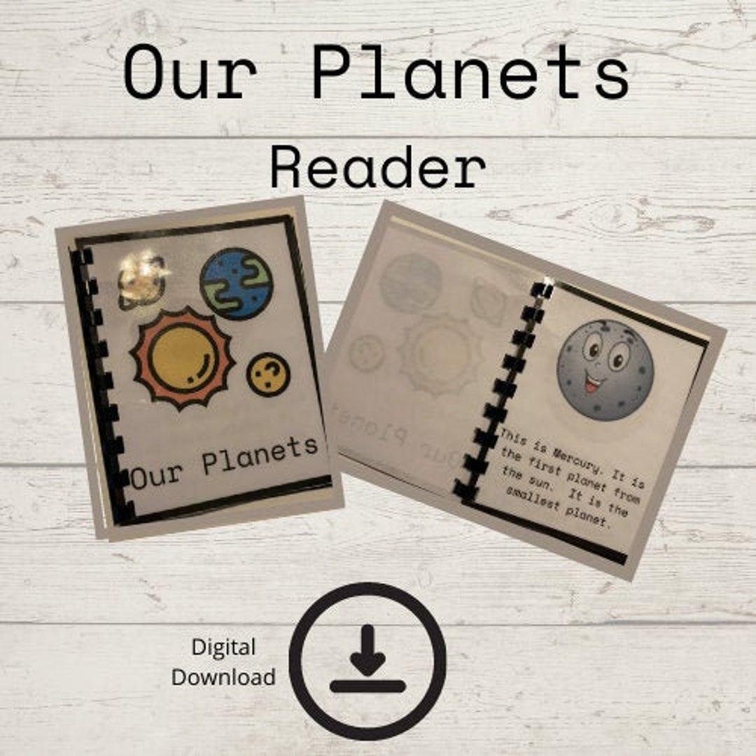 Homeschool Printables | Our Planets Reader | Non Fiction Reader for ...