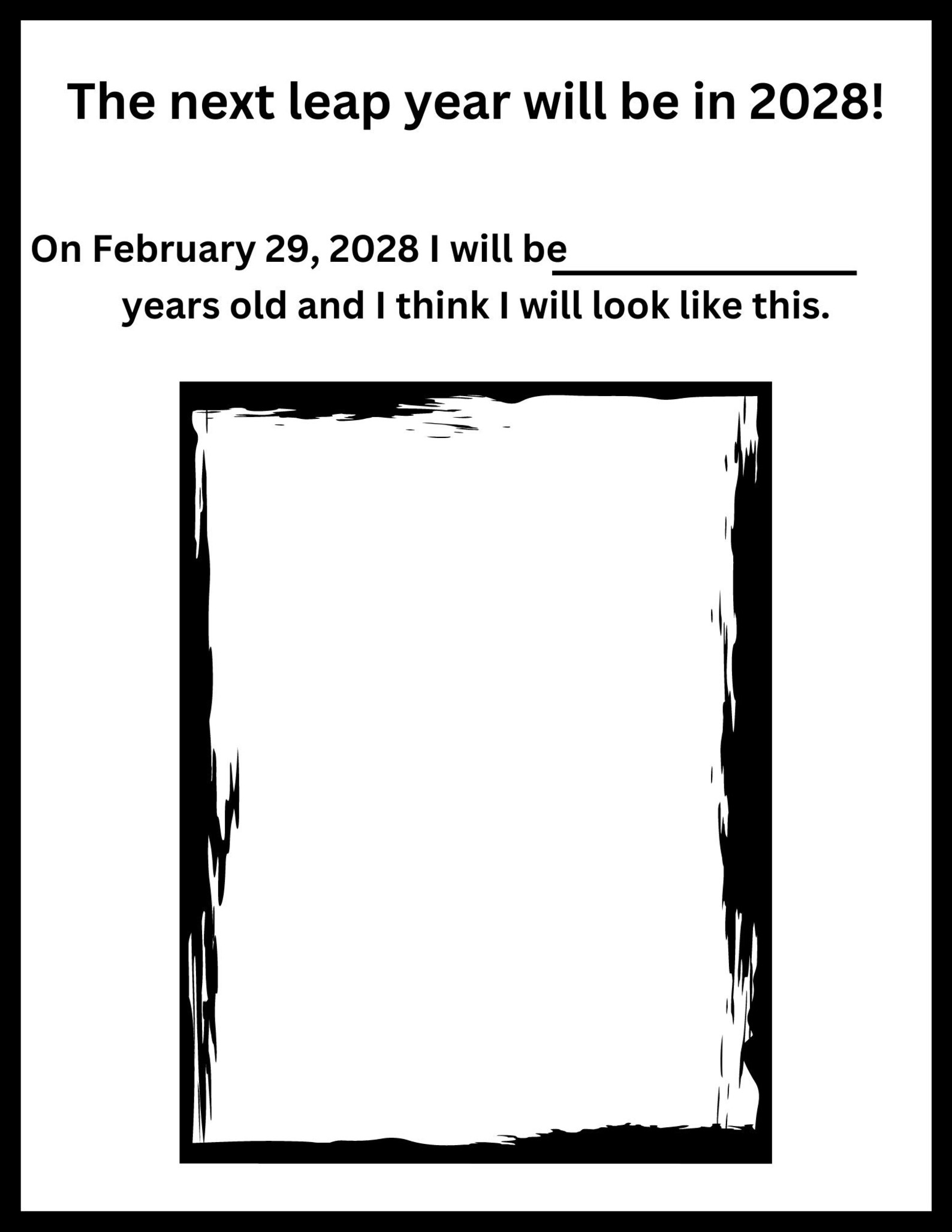 Learning Printable | Leap Year Time Capsule | 2-29-24 | Homeschool ...