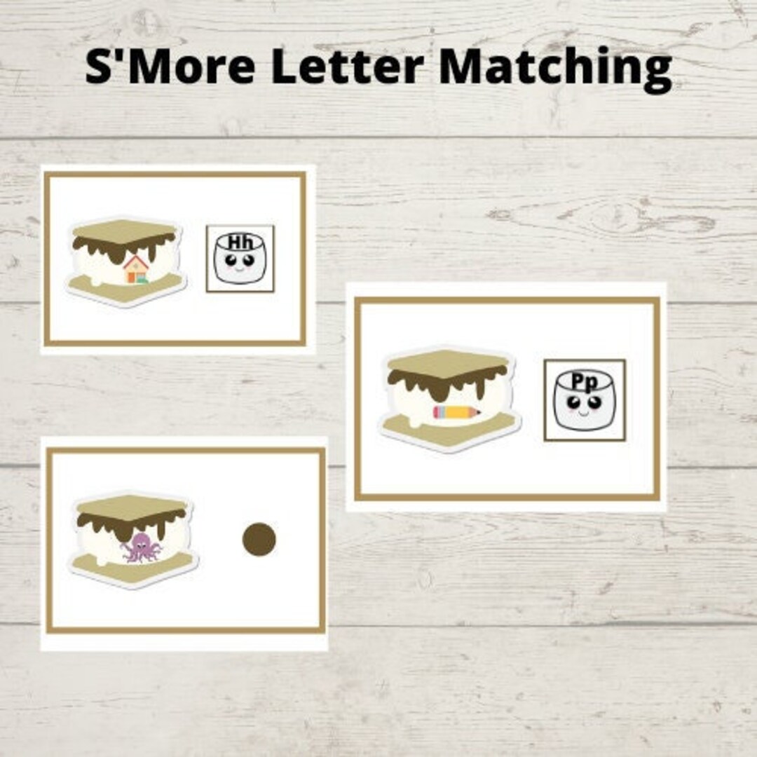 Homeschool Printables | Preschool-toddler Learning | S'more Themed ...