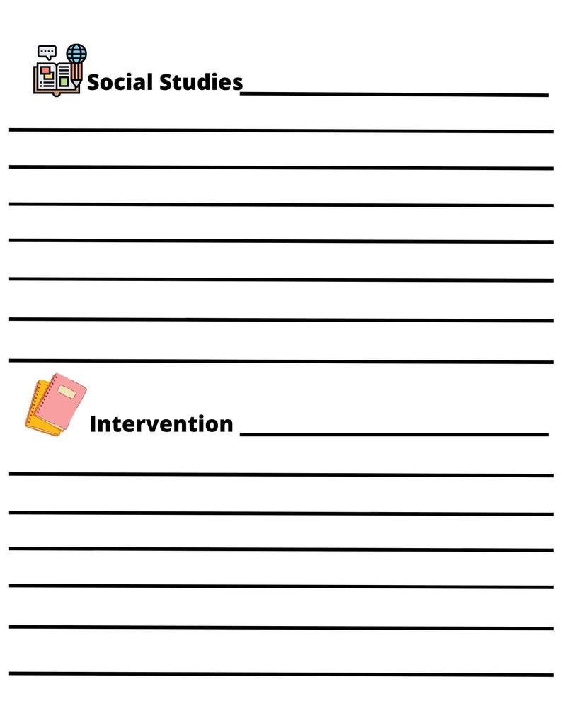 Substitute Teacher End of the Day Report | Elementary School | Digital ...