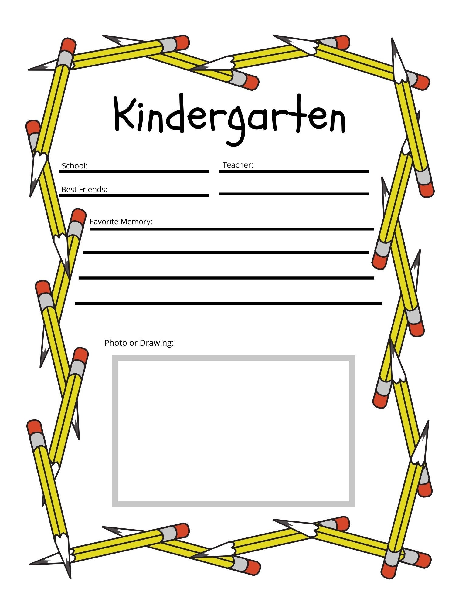 Learning Printable | School Memory Book | K-12 Memories | Homeschool ...