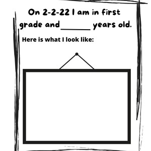 Learning Printable | Twosday Time Capsule | Homeschool Printable | 1st ...
