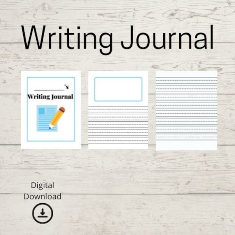 Learning Printable | Writing Journal | Homeschool Printable ...