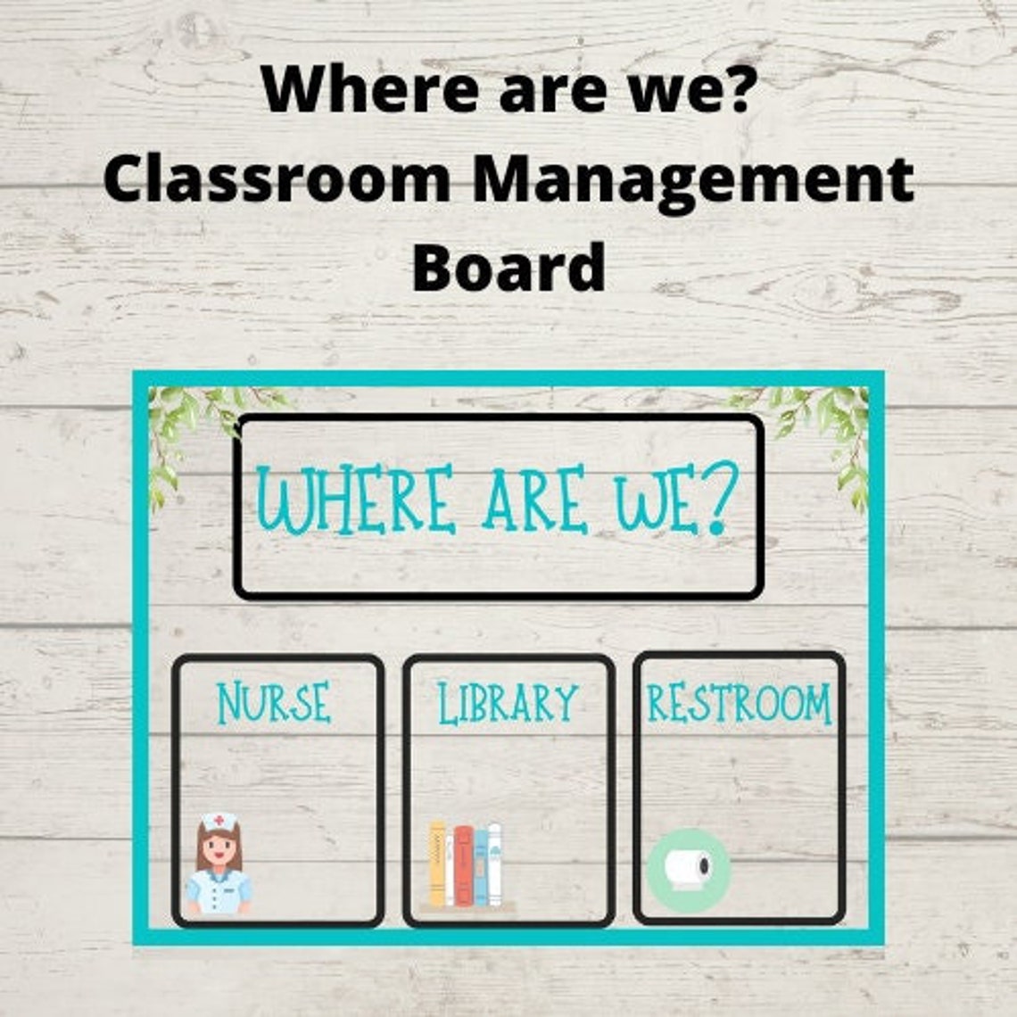 Classroom Resources | Where Are We Poster | Classroom Management Board ...