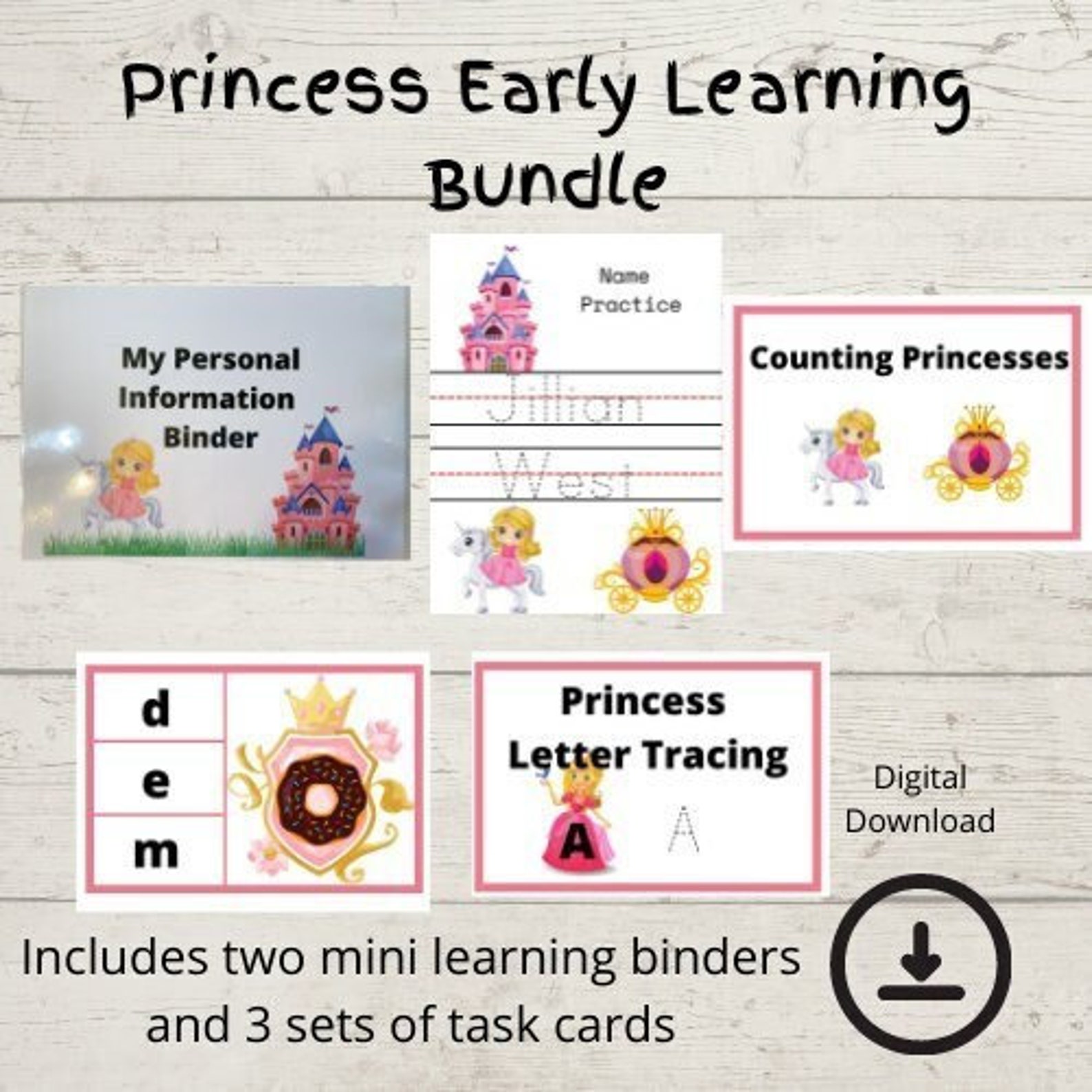 Homeschool Printables Princess Early Learning Bundle | Etsy