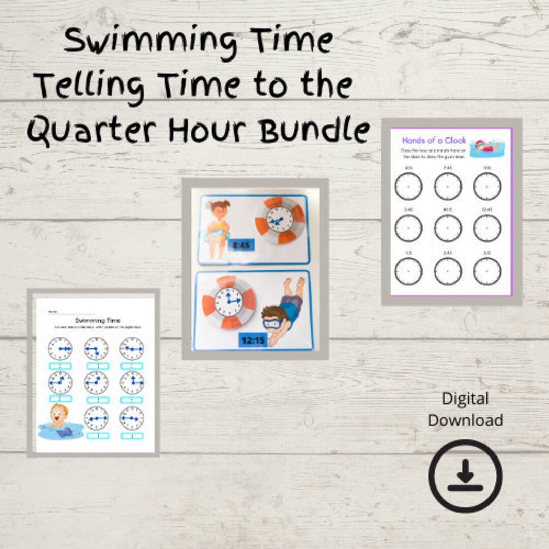 Homeschool Printables | Swimming Time Bundle | Summer Learning ...