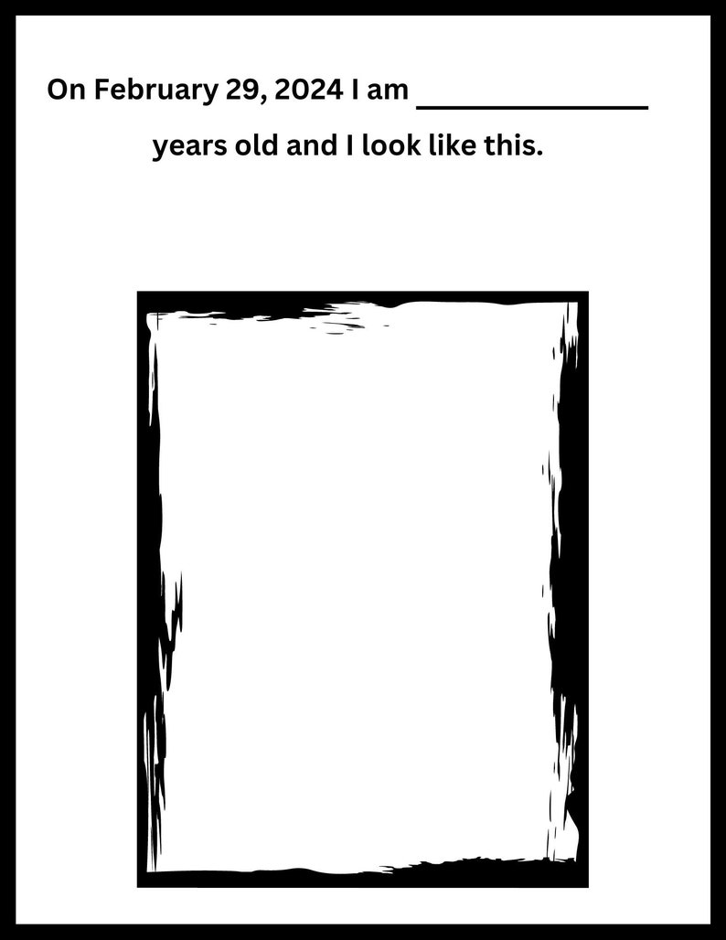 Learning Printable | Leap Year Time Capsule | 2-29-24 | Homeschool ...