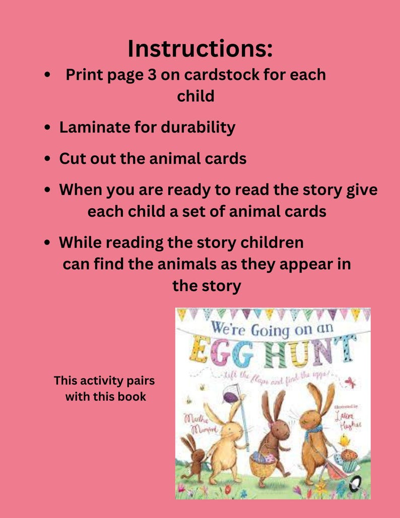 We're Going on an Egg Hunt | Preschool Printable | Circle Time |story ...