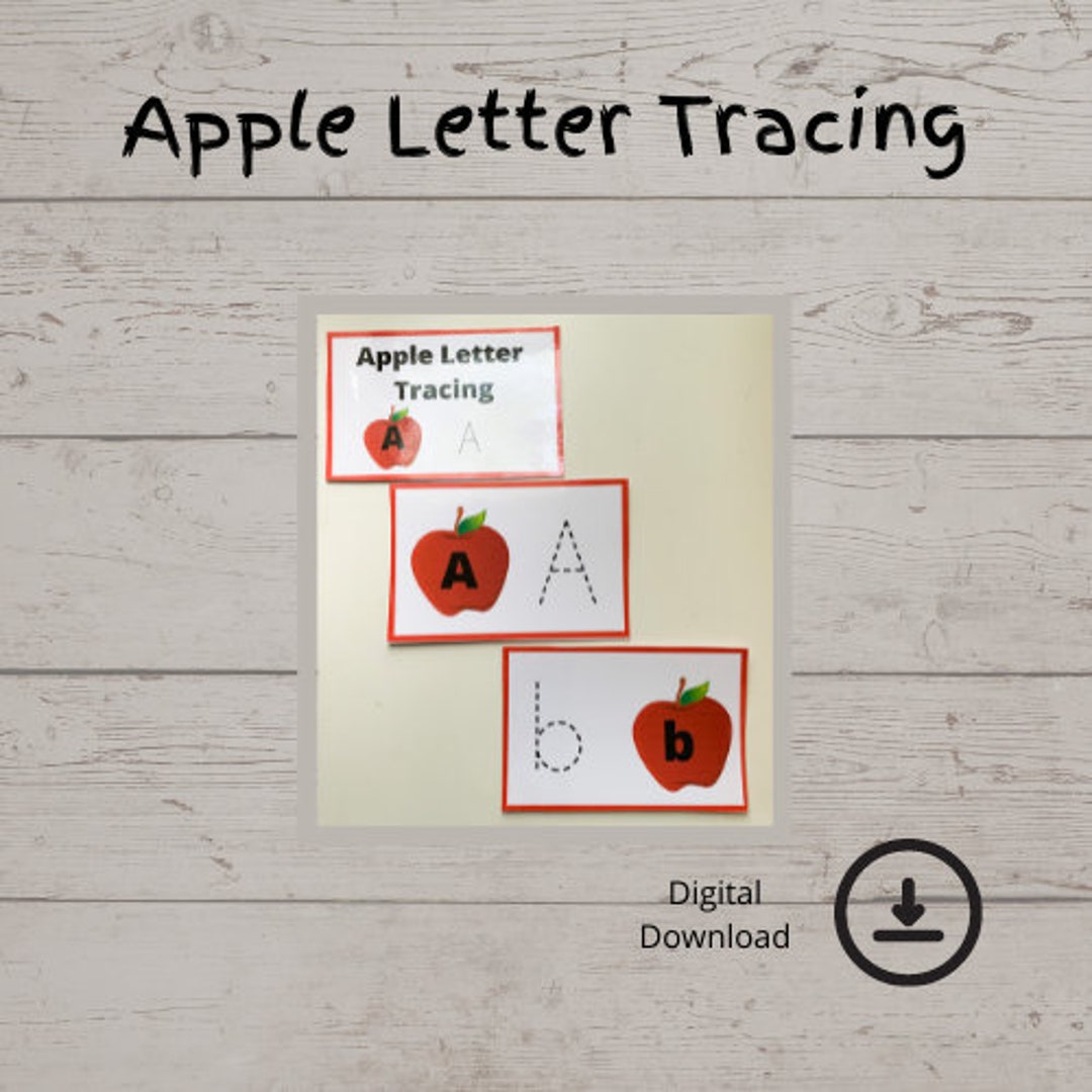Homeschool Printables | Apple Letter Tracing | Learn to Write | Task ...