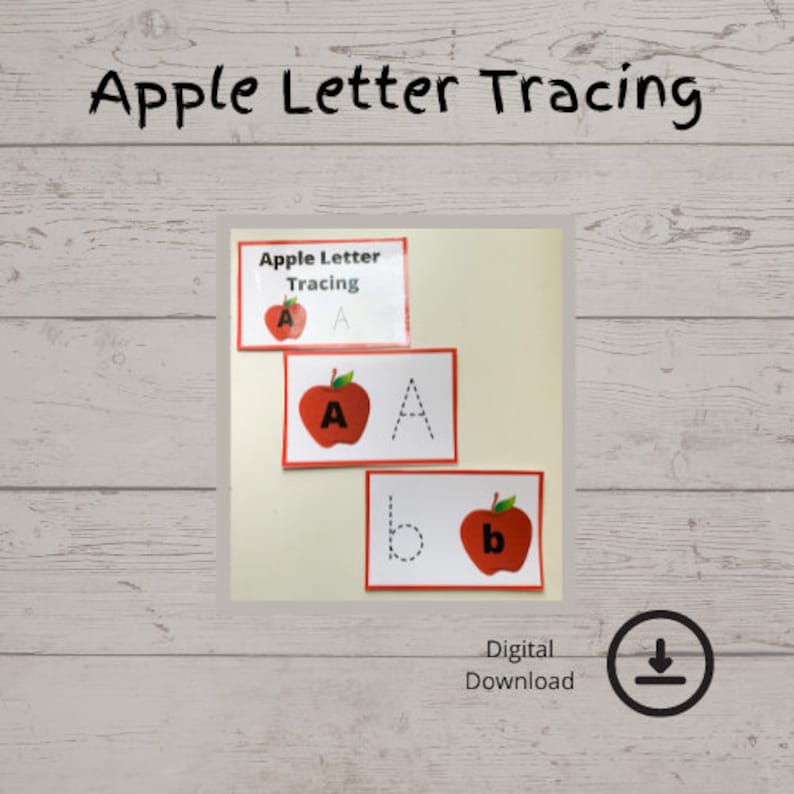 Homeschool Printables | Apple Letter Tracing | Learn to Write | Task ...