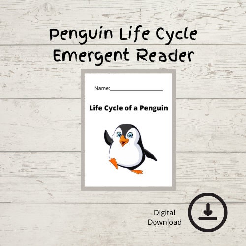 Life Cycle of a Penguin Emergent Reader | Kindergarten | First Grade ...