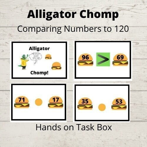 Homeschool Printables | Comparing Numbers Hands-on Learning Activity ...