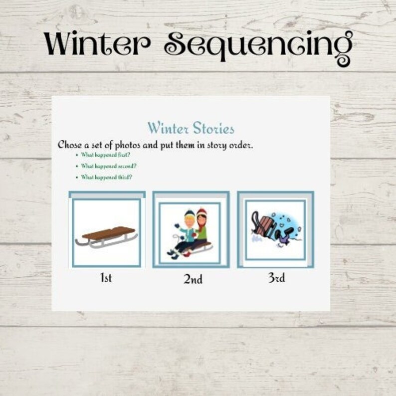 Homeschool Printables | Pre-k-toddler Learning | Winter Themed | Story ...
