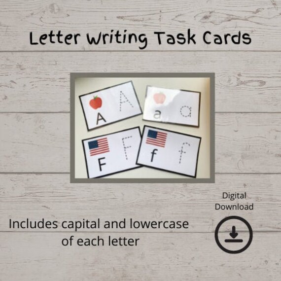 Homeschool Printables Letter Writing Task Cards Digital | Etsy