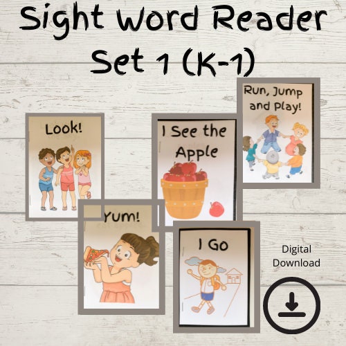 Homeschool Printables | I Go Sight Word Reader | Digital Download ...