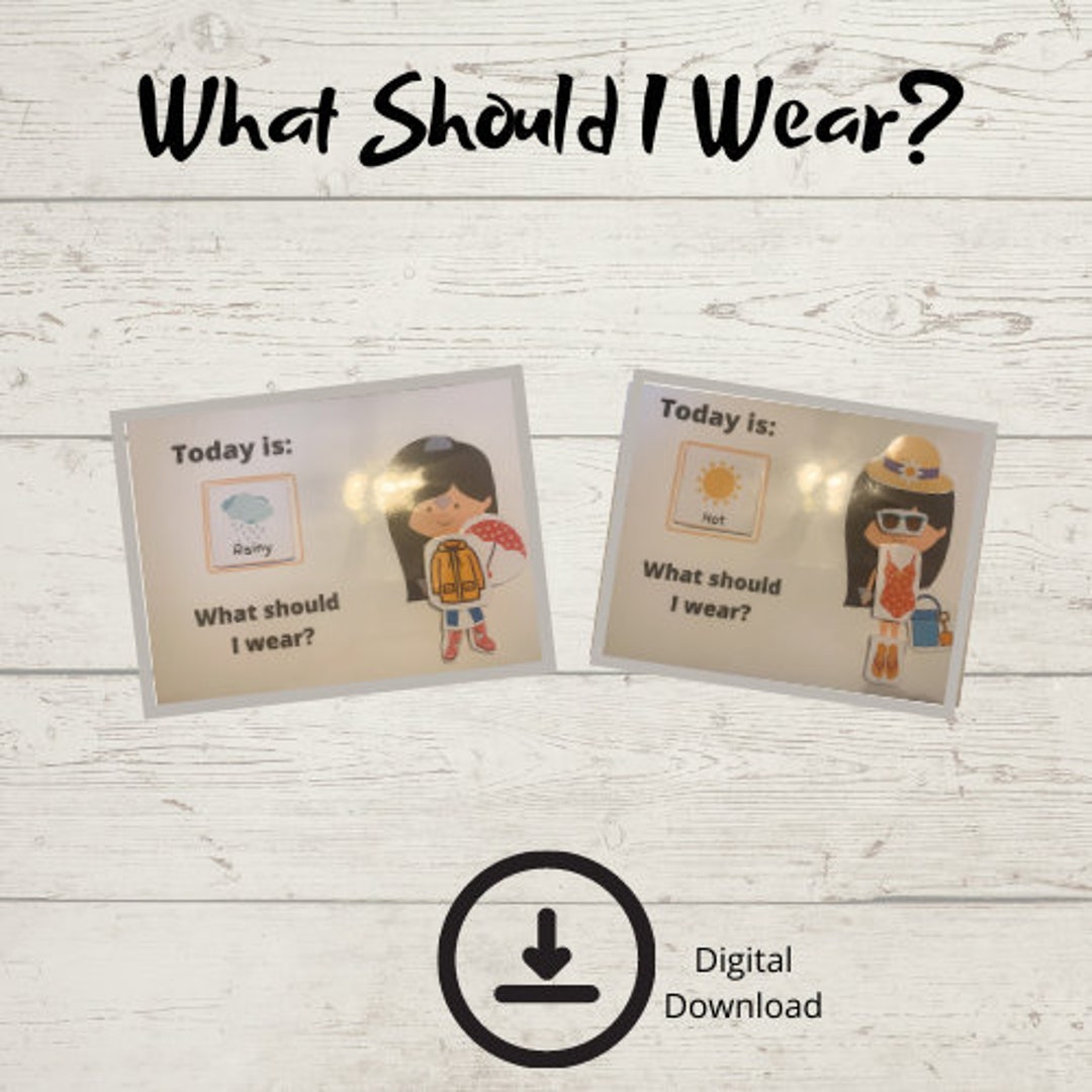 Printable Busy Book Pages | What Should Wear? | Homeschool Printables ...