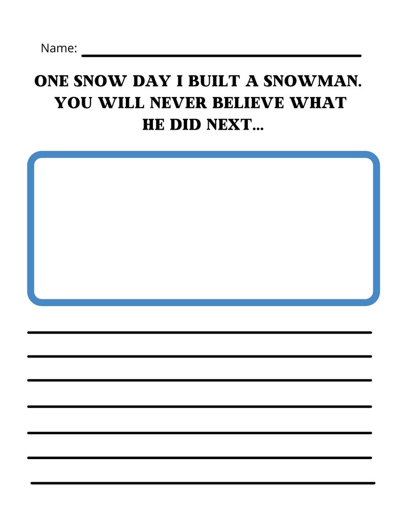 Learning Printable | Snow Day Learning| Homeschool Printable | 1st ...