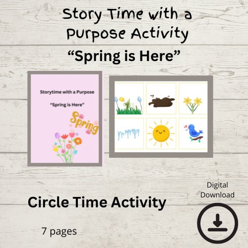 Spring is Here | Homeschool Printable | Circle Time |story Activity ...