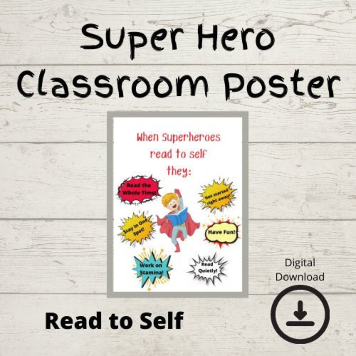 Classroom Resources | Superheroes Read to Self | Superhero Classroom ...
