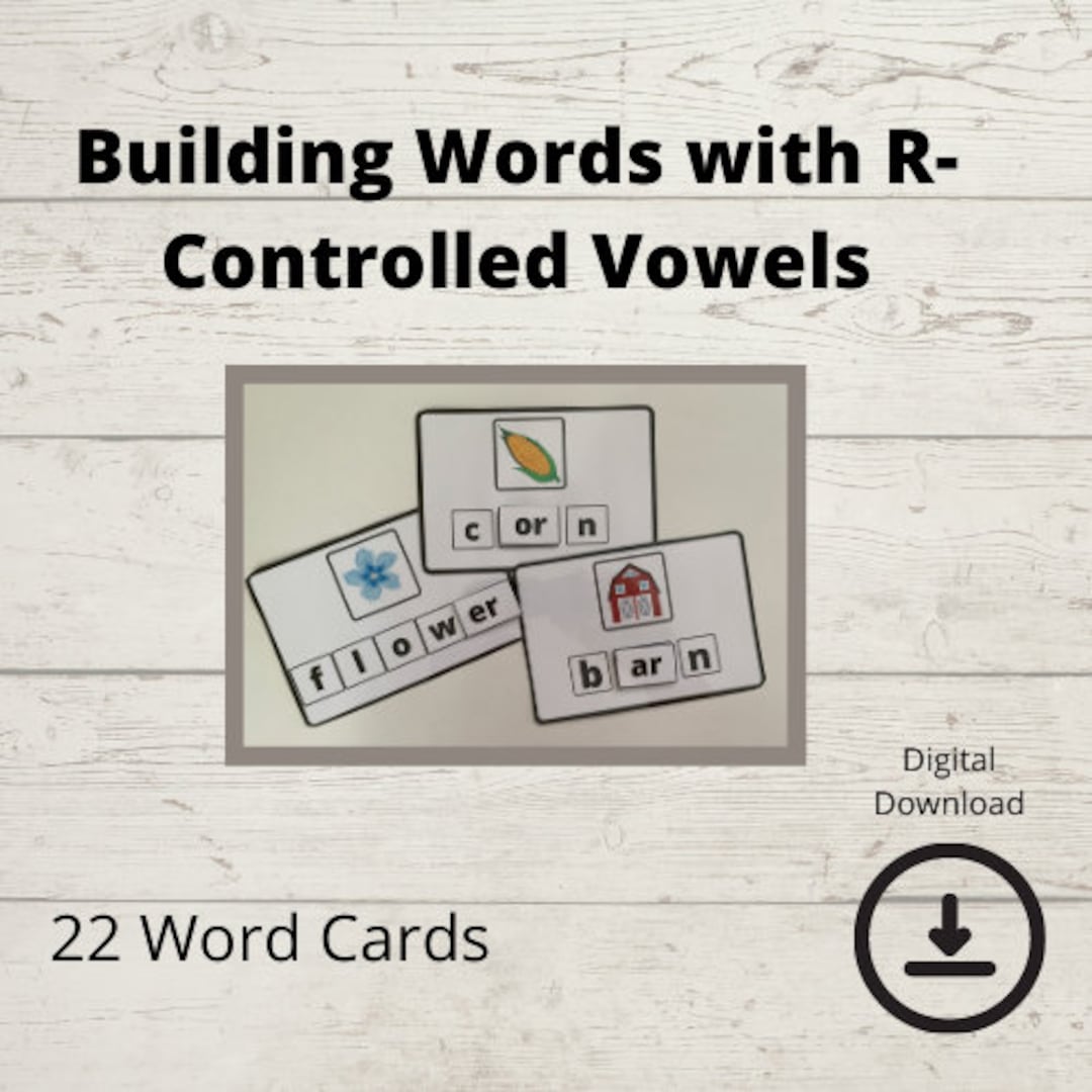 Homeschool Printables | Building Words With R-controlled Vowels ...