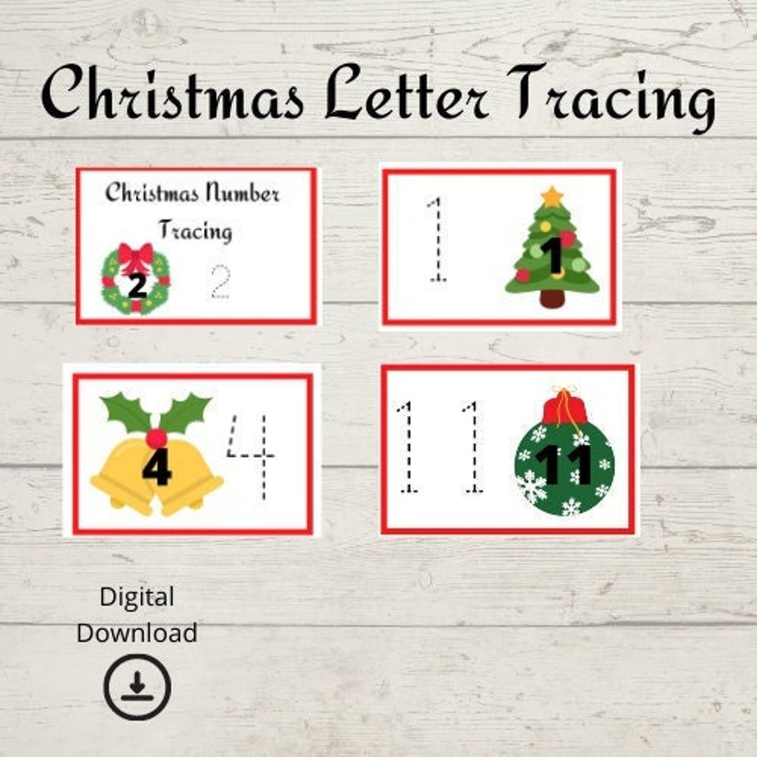 Homeschool Printables | Christmas Letter Tracing | Learn to Write ...
