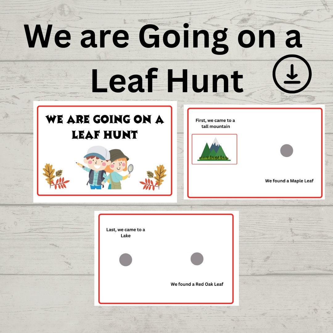 We Are Going on a Leaf Hunt | Homeschool Printable | Circle Time ...