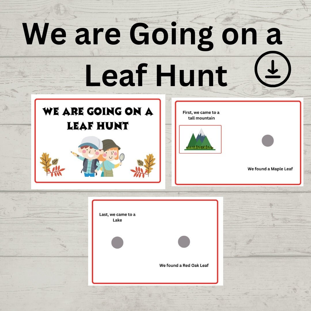 We Are Going on a Leaf Hunt | Homeschool Printable | Circle Time ...
