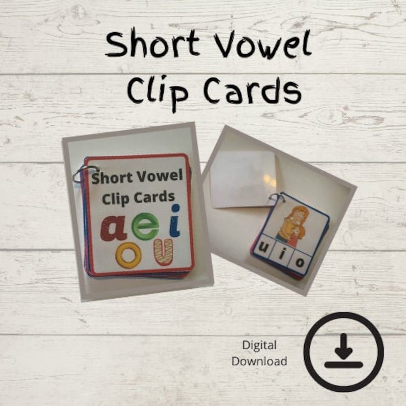 Kindergarten Learning Activity | Homeschool Printables | Short Vowel ...