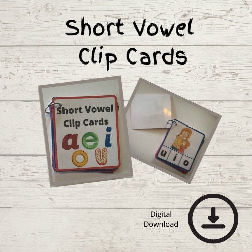 Kindergarten Learning Activity | Homeschool Printables | Short Vowel ...