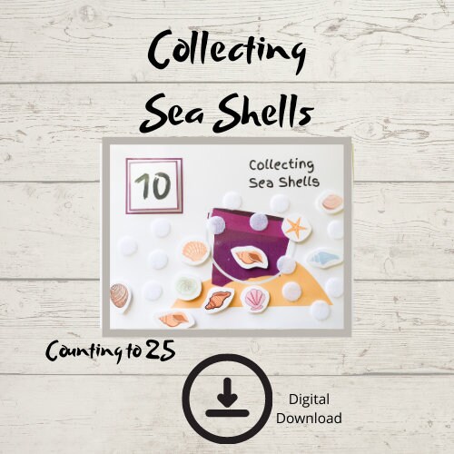 Toddler Learning Activity | Counting to 25 | Beach Themed | Digital ...