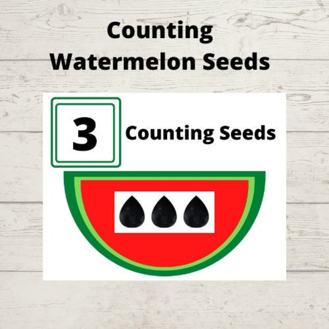 Toddler Learning Activity | Watermelon Counting Mat | Homeschool ...