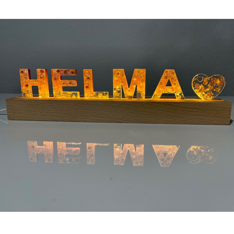 LED Personalized Letter.personalized Table Lamp, Custom Decorative ...