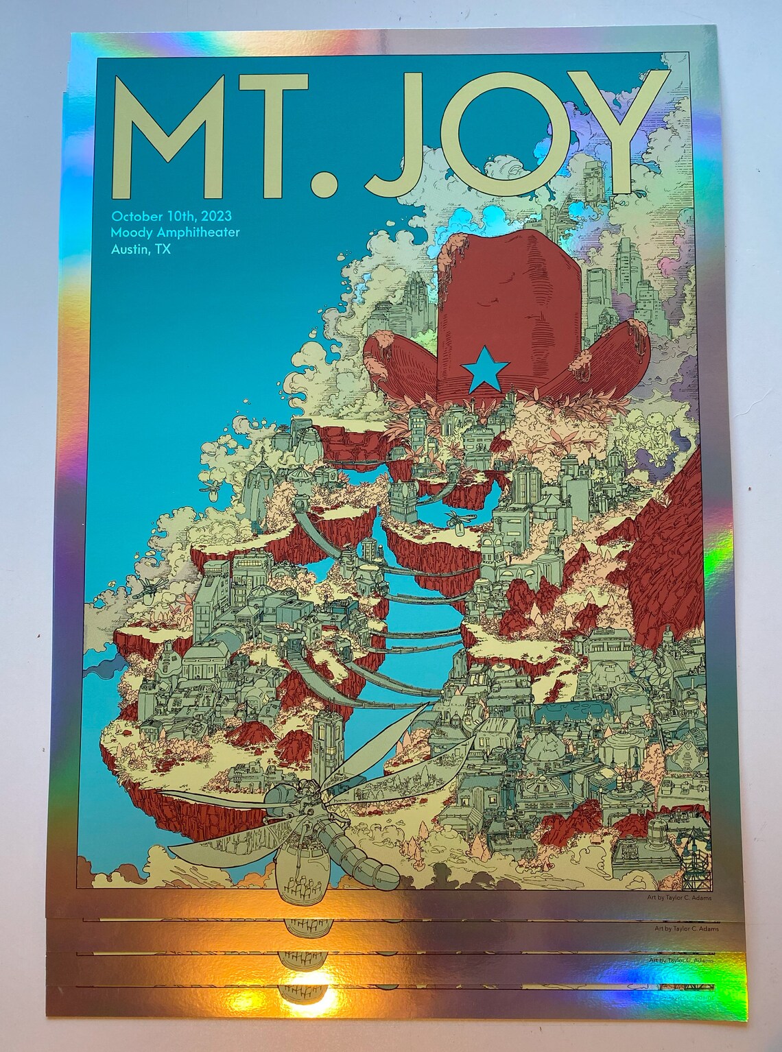 Mt Joy at Moody Amphitheater Art by Taylor C Adams - Etsy